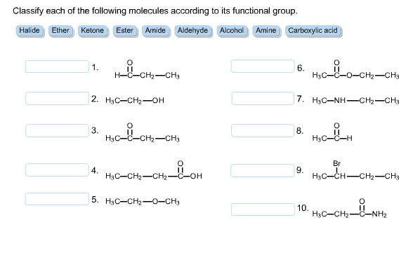 Solved Classify each of the following molecules according to | Chegg.com