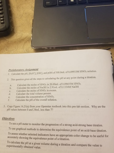 Solved Fn Prelaboratory Assignment 1. Calculate the | Chegg.com