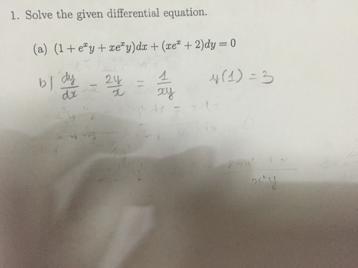 Solved: 1. Solve The Given Differential Equation. 2w | Chegg.com