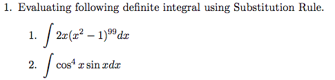 Solved Evaluating following definite integral using | Chegg.com