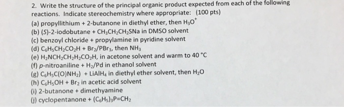 Solved Write the structure of the principal organic product | Chegg.com