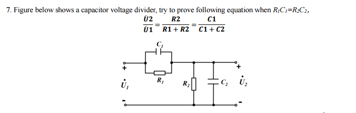 Solved Figure below shows a capacitor voltage divider, try | Chegg.com