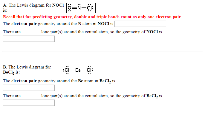 Nocl Molecular Geometry