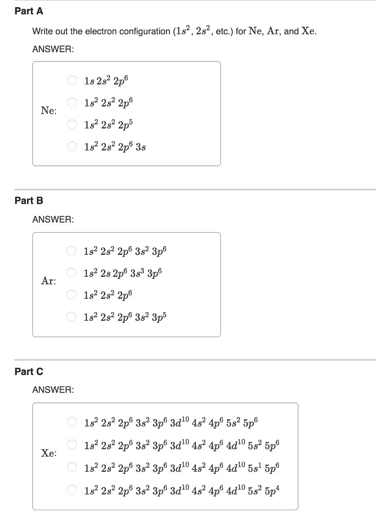 Solved Write Out The Electron Configuration 1s 2 2s 2