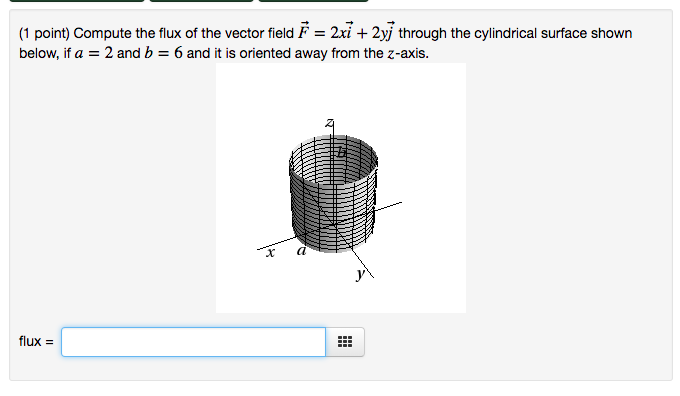 Solved (1 point Compute the flux of the vector field F = | Chegg.com Solved (1 point Compute the flux of the vector field F = | Chegg.com