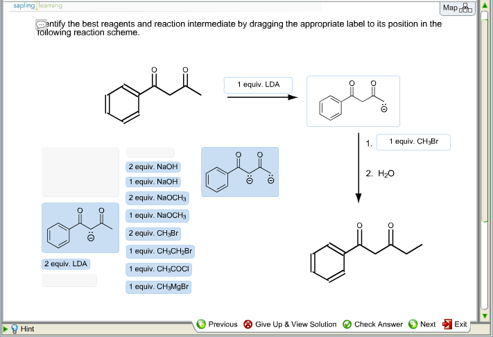 Solved entify the best reagents and reaction intermediate by | Chegg.com