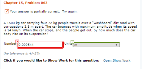 Solved Chapter 15, Problem 063 Your answer is partially | Chegg.com