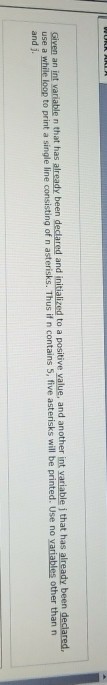 Solved Given an int variable n that has already been | Chegg.com Solved Given an int variable n that has already been | Chegg.com