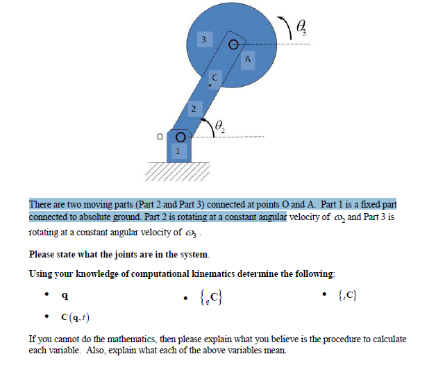 Solved There are two moving parts (Part 2 and Part 3) | Chegg.com
