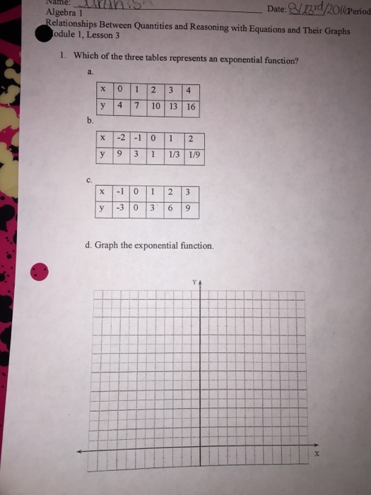 Solved Relationships Between Quantities and Reasoning with | Chegg.com