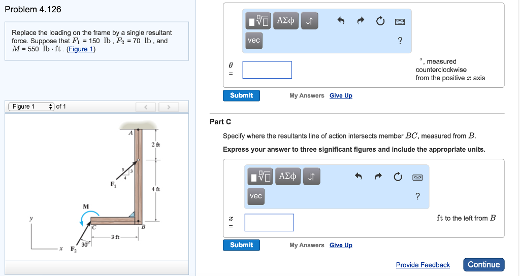 Solved Problem 4 126 Replace The Loading On The Frame By A