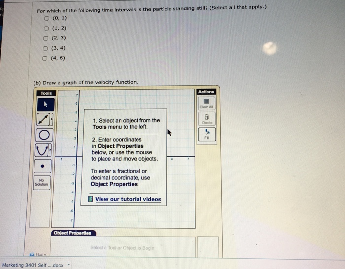 Solved (a) A particle starts by moving to the right along a | Chegg.com