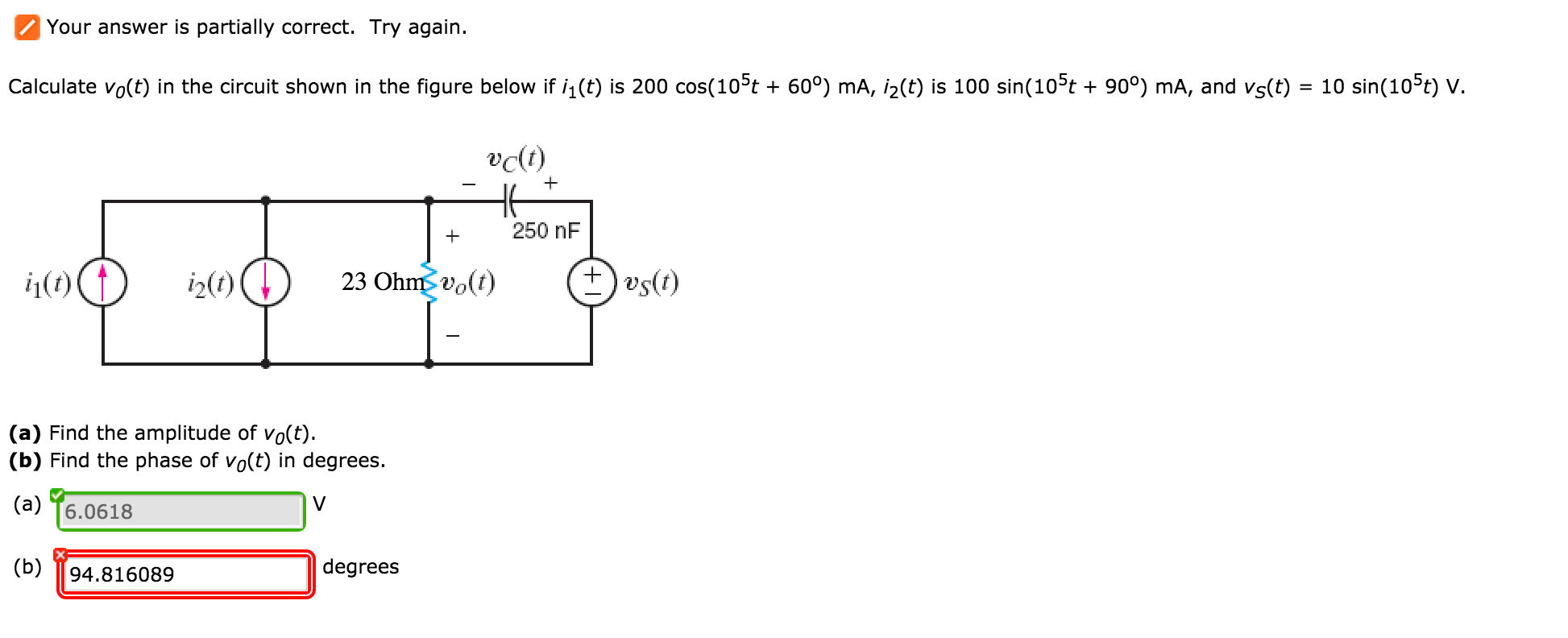 Solved Calculate v0(t) in the circuit shown in the figure | Chegg.com