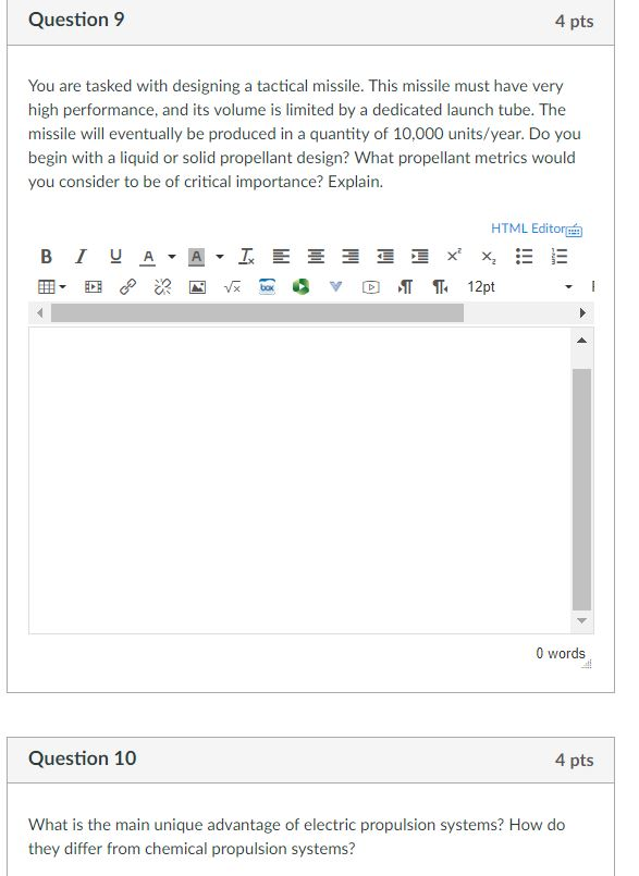 Solved Question 9 4 pts You are tasked with designing a | Chegg.com