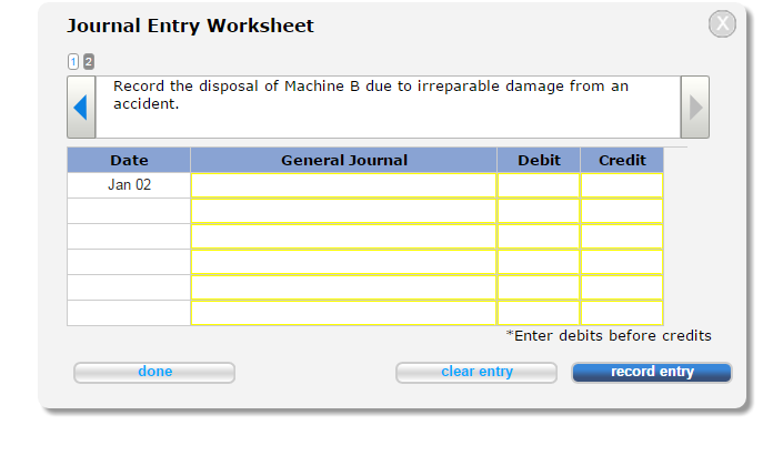 Solved 1a. 1b. General Journal Entry Worksheet Options | Chegg.com