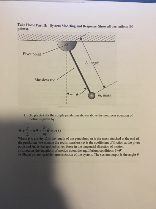 Solved System Modeling and Response. Show all derivations | Chegg.com