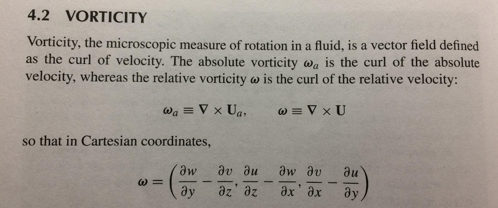 Solved 2. Vector vorticity. 5 pts. Evaluate the cross | Chegg.com