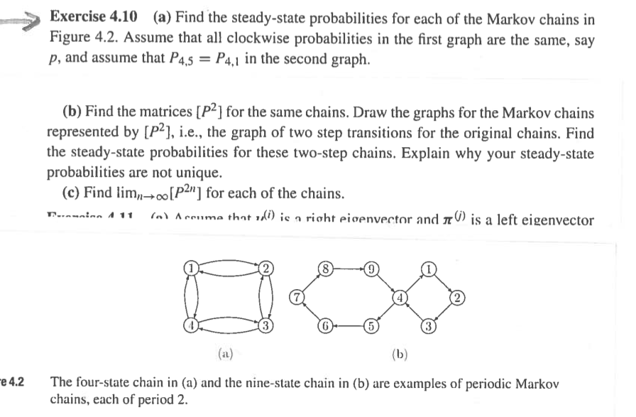 Find the steady-state probabilities for each of the | Chegg.com