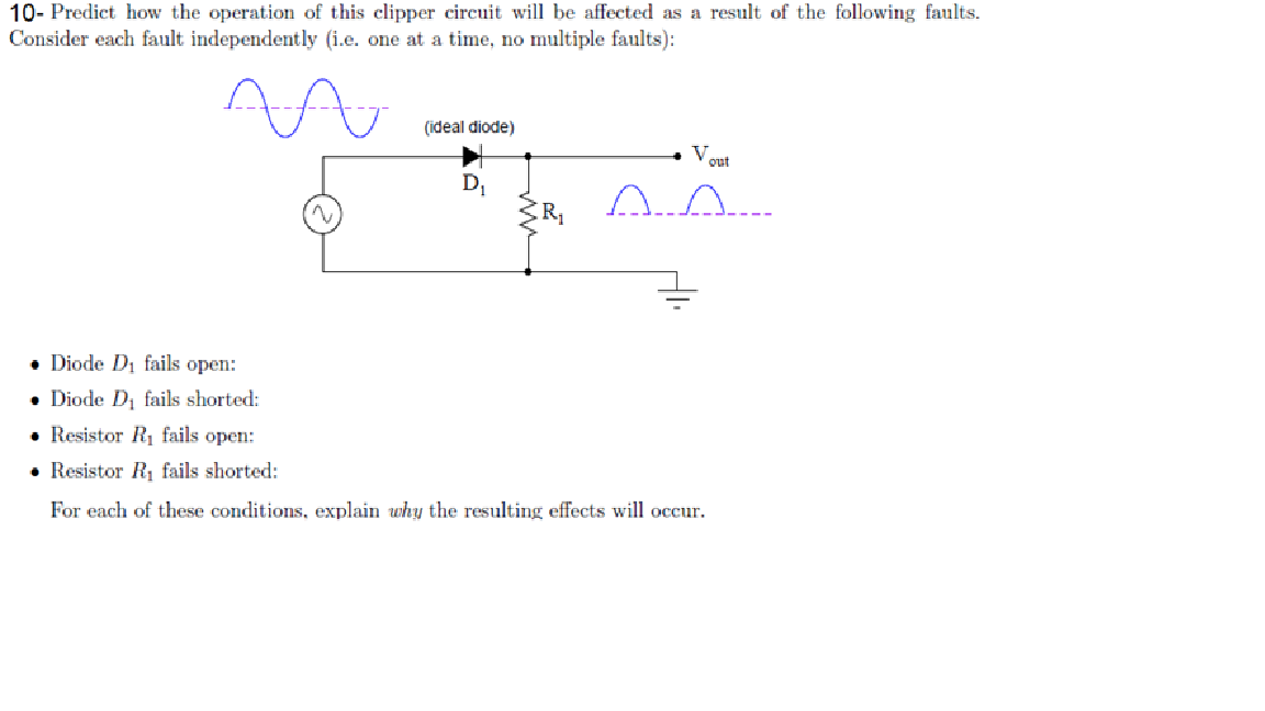 Solved Predict how the operation of this clipper circuit | Chegg.com