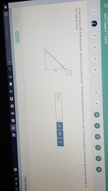 Solved Solve the right triangle. Round your answers to the | Chegg.com