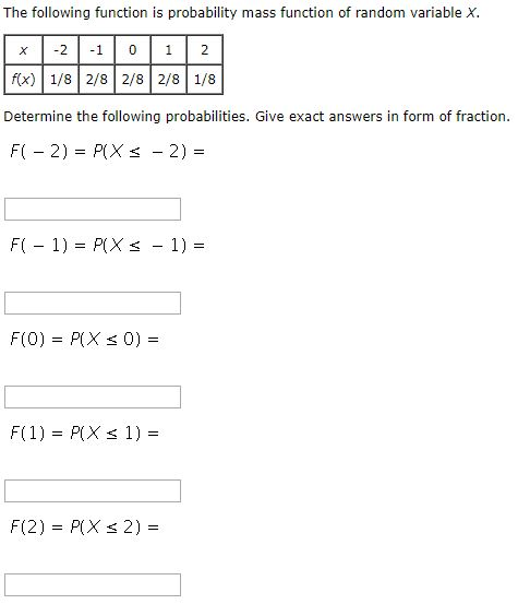 Solved The following function is probability mass function | Chegg.com