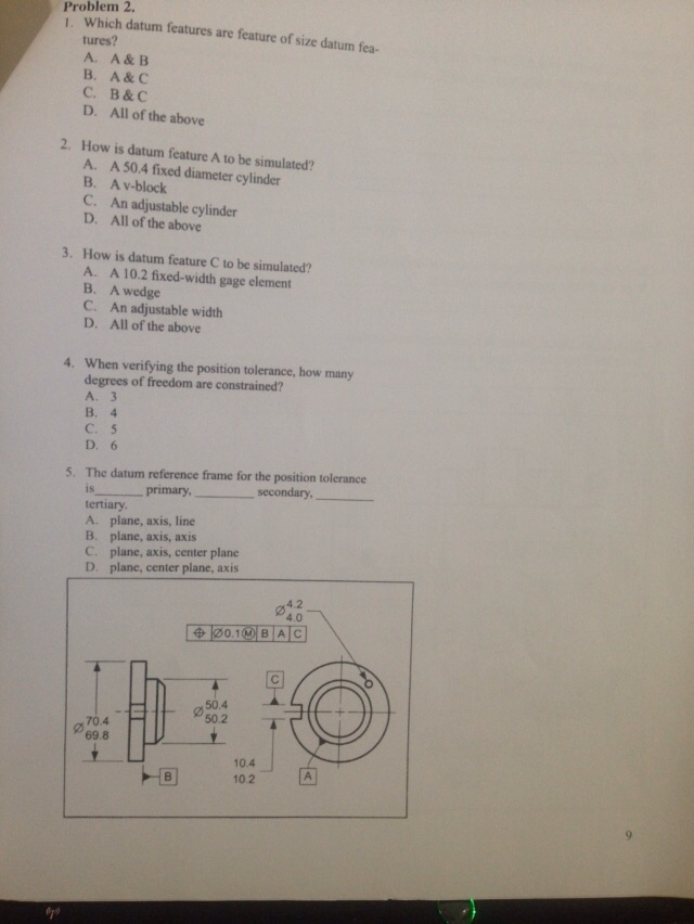 Which datum features are feature of size datum | Chegg.com