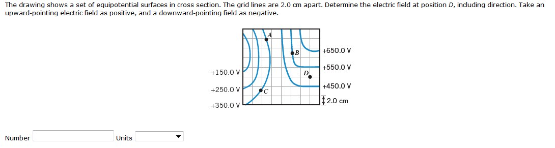 Solved The drawing shows a set of equipotential surfaces in | Chegg.com