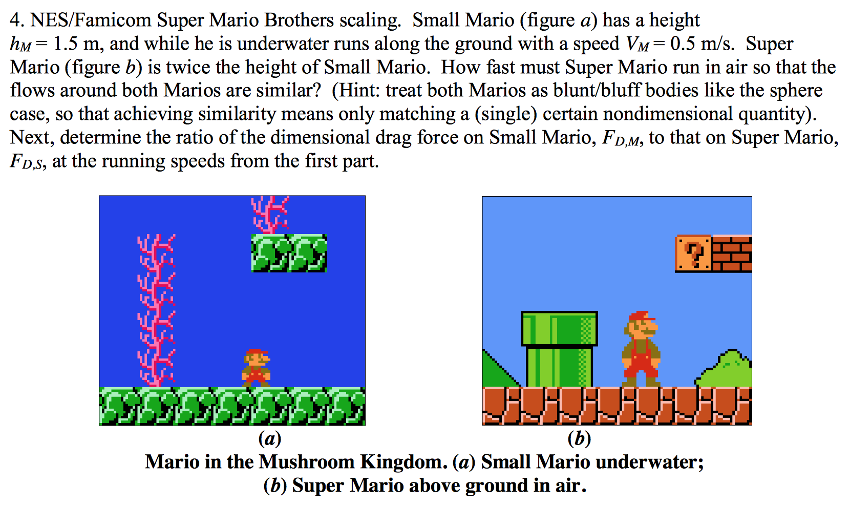 4. NES/Famicom Super Mario Brothers scaling. Small | Chegg.com