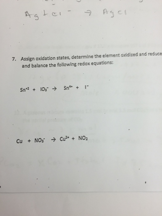 Solved Assign oxidation states, determine the element | Chegg.com
