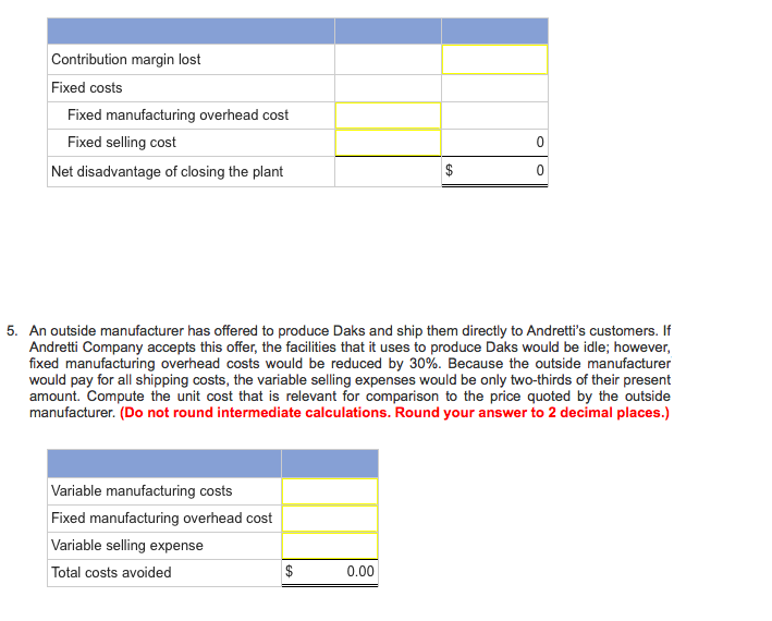 Solved Problem 12-18 Relevant Cost Analysis in a Variety of | Chegg.com