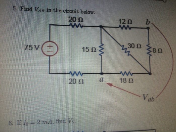 Solved Find V_AB in the circuit below: | Chegg.com