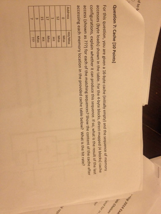 Solved Explain how to slove this question | Chegg.com