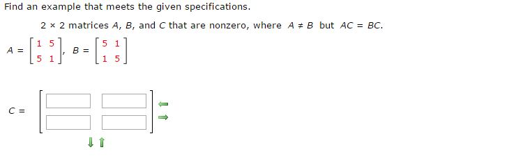 Solved Find an example that meets the given specifications. | Chegg.com