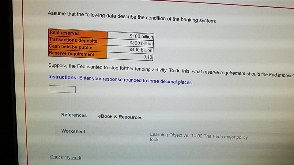 Solved Assume that the following data describe the condition | Chegg.com