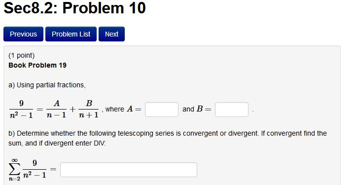 Solved Sec8.2: Problem 10 Previous Problem List Next (1 | Chegg.com