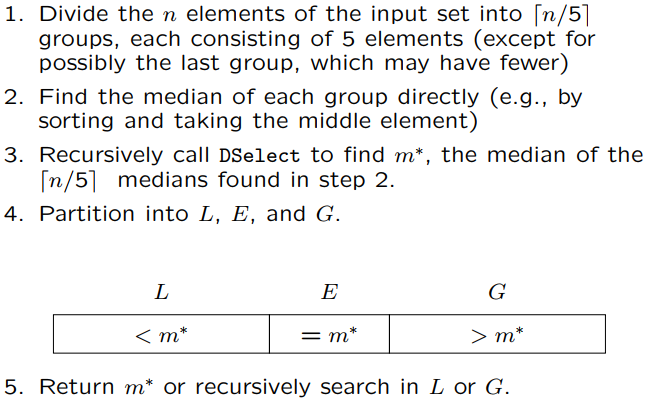 In the analysis of the deterministic selection | Chegg.com In the analysis of the deterministic selection | Chegg.com