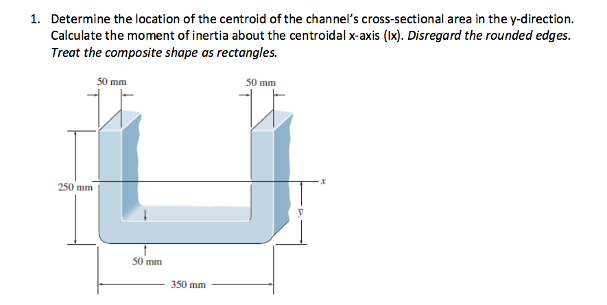 Solved Determine the location of the centroid of the | Chegg.com