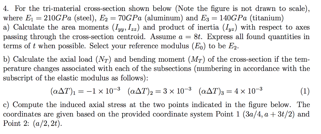 Solved 4. For the tri-material cross-section shown below | Chegg.com