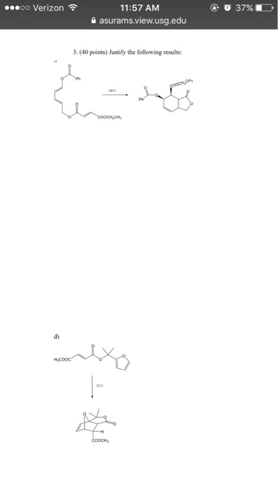 Solved Justify the following results: | Chegg.com