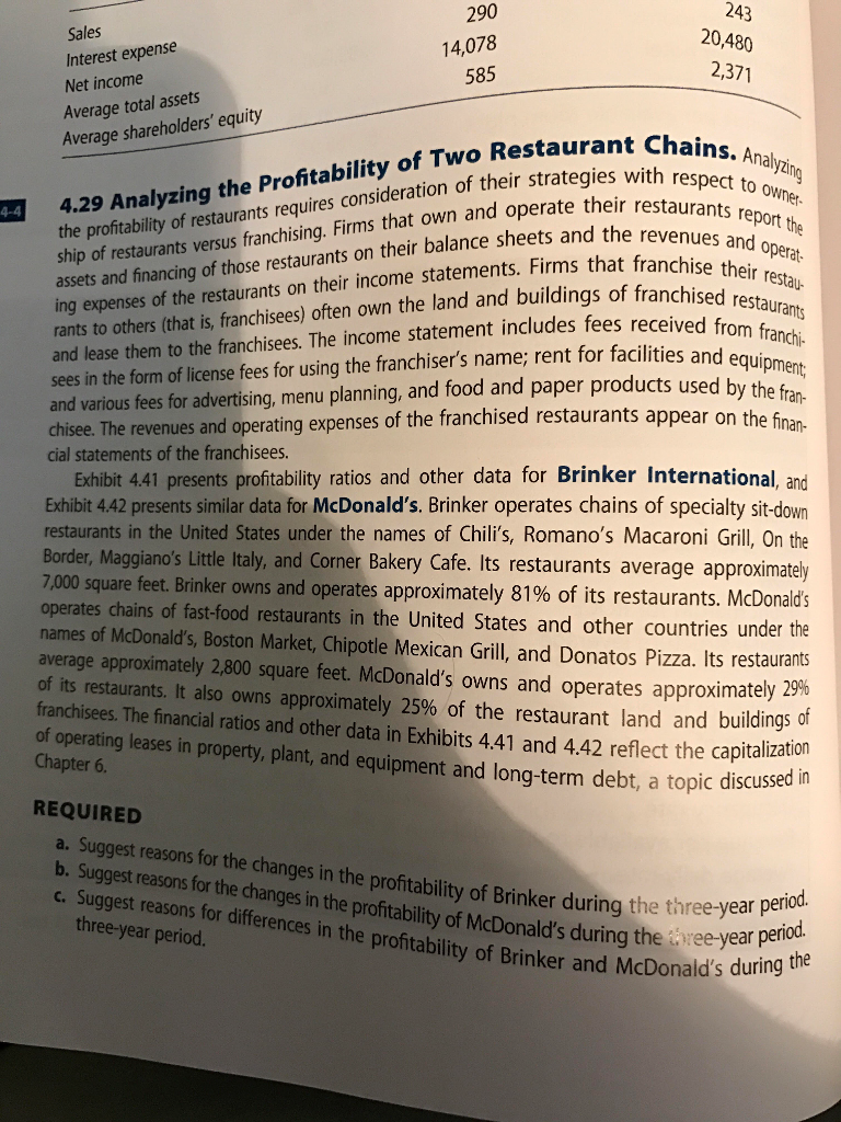 Solved Please help answer case 4.29, as shown below. Parts | Chegg.com