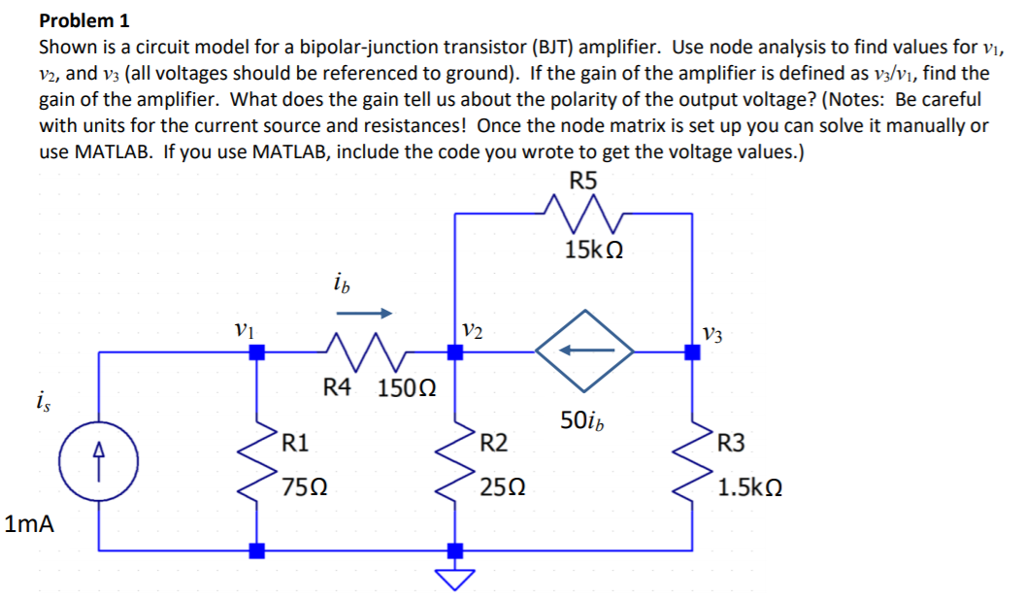 Solved Shown is a circuit model for a bipolar-junction | Chegg.com