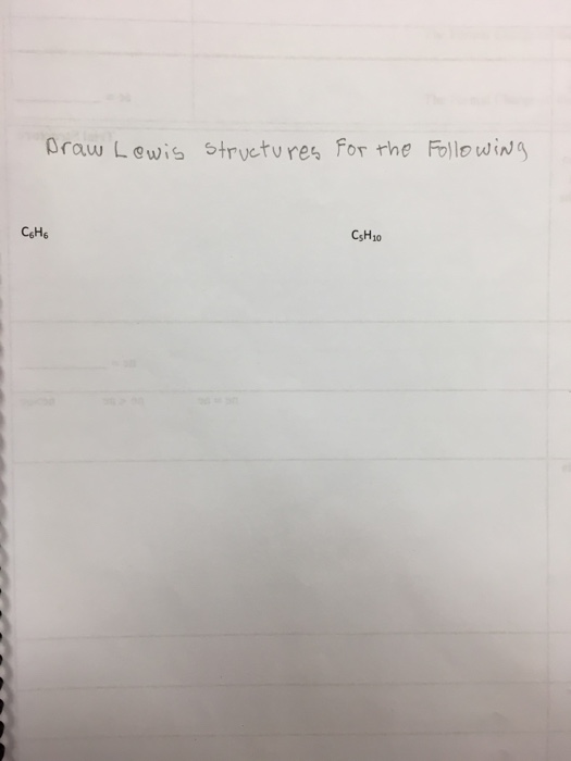 Solved Draw Lewis structures For the Following | Chegg.com