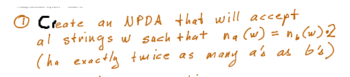 Solved Please answer the following Create an NPDA that will | Chegg.com