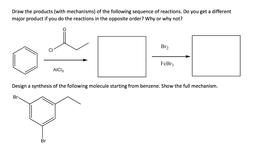 Solved Draw the products (with mechanisms) of the following | Chegg.com