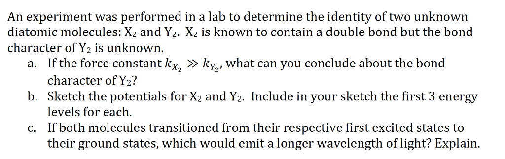 An experiment was performed in a lab to determine the | Chegg.com