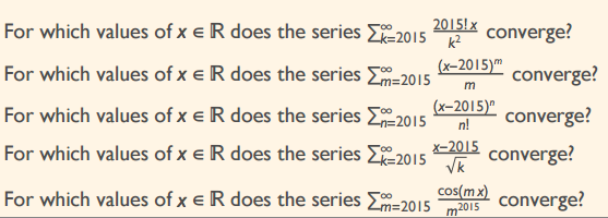 Solved: For Which Values Of X Epsilon R Does The Series Si... | Chegg.com