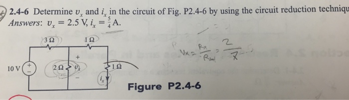Solved 2.4-6 Determine v, and i, in the circuit of Fig. | Chegg.com