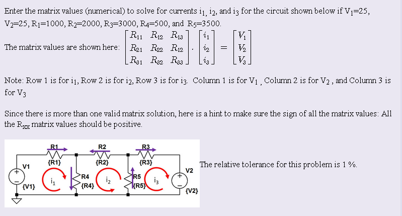 Solved Enter the matrix values (numerical) to solve for | Chegg.com