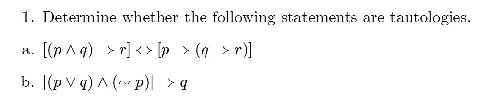 Solved Determine whether the following statements are | Chegg.com