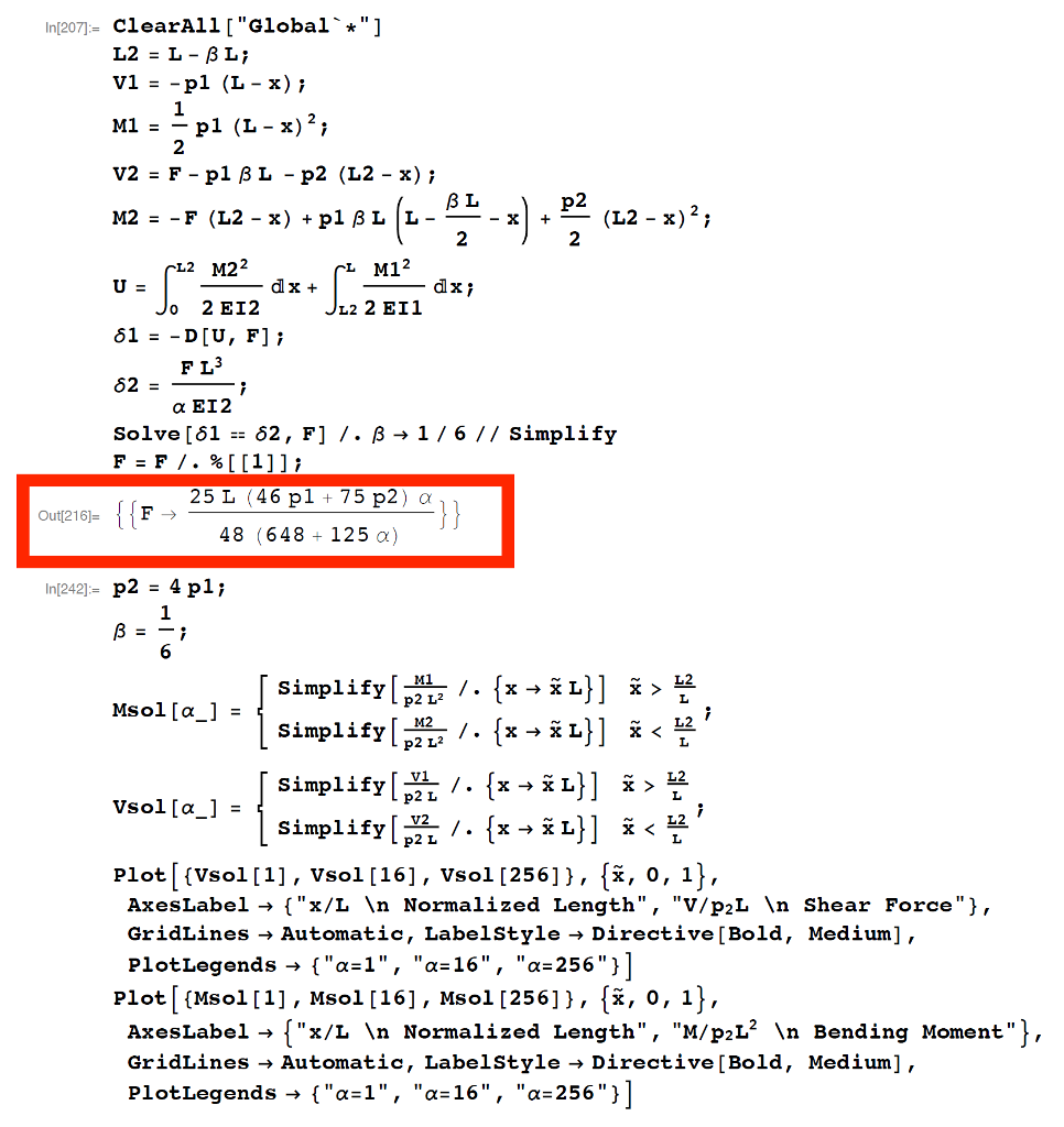 In[207- ClearA11 [ "Global." ] v1 =-p1 (L-x); M1 - | Chegg.com